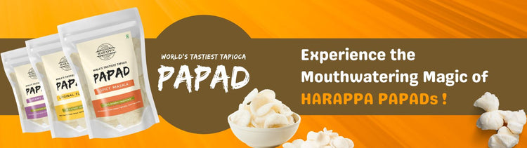 Tapioca Sabudana Papad / Appalam - Original Jeera – Harappa